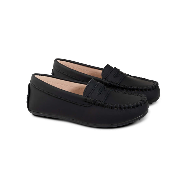 RayBelle Loafers - Black Silky Leather – Head Shoulders Toes & Bows